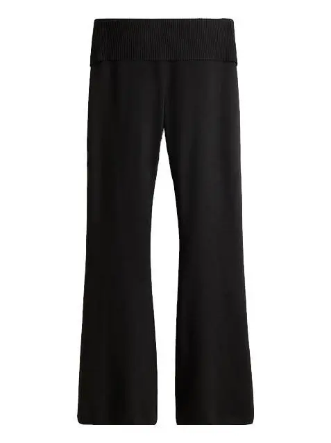 H&m Knitted Yoga Pants - Black