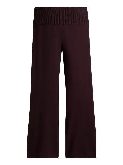 H&m Knitted Yoga Pants - Burgundy