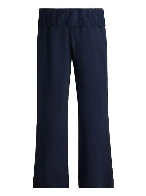H&m Knitted Yoga Pants - Navy Blue