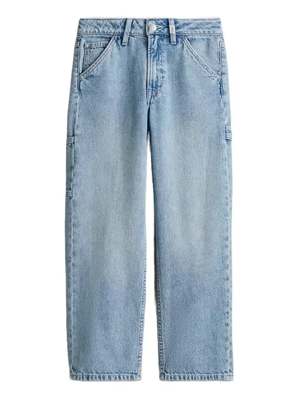 H&m Loose Fit Carpenter Jeans - Light Denim Blue