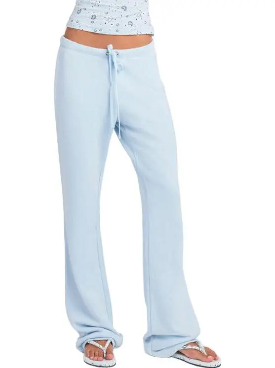 SKIMS Drapey French Terry Straight Leg Pants - Powder Blue