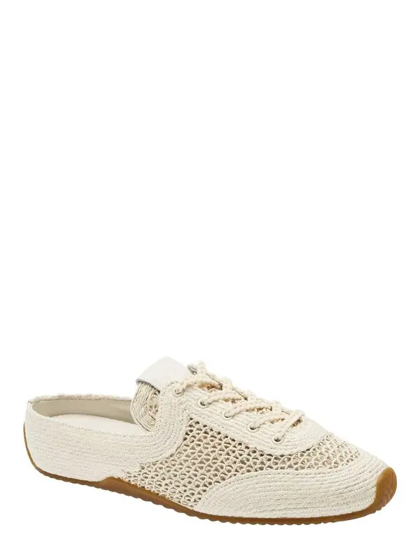 Rag & Bone Retro Runner Slim Ultra Mule - Sea Salt Raffia