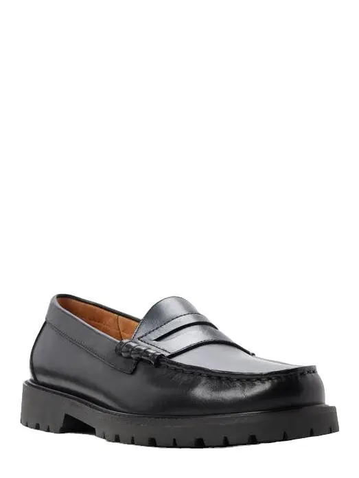 G.H.BASS Hartford Lugged Penny Loafer - Black