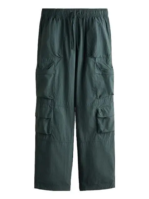 H&m Loose Fit Water-repellent Cargo Trousers - Green