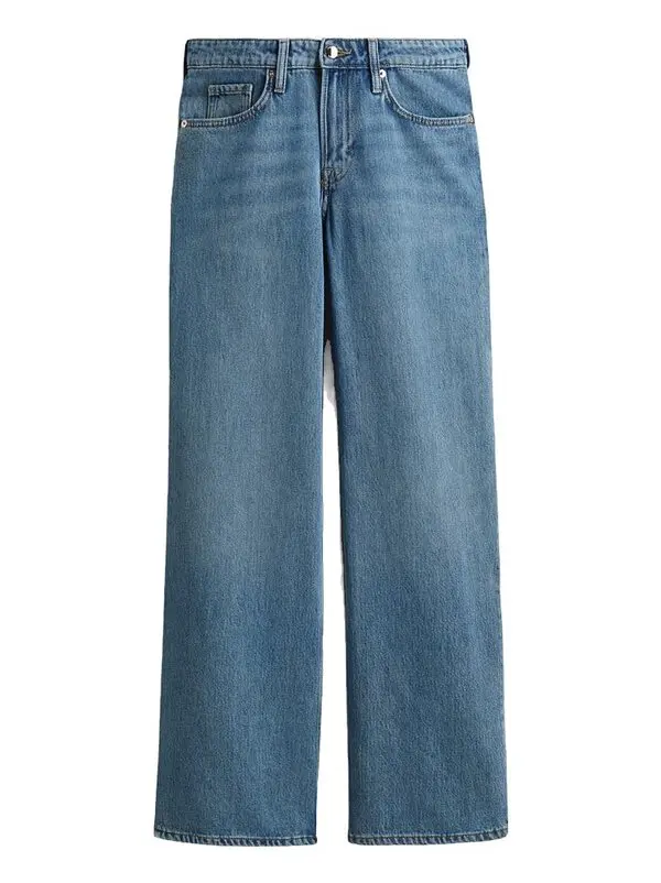 H&M Feather Soft Wide Leg Jeans - Denim Blue