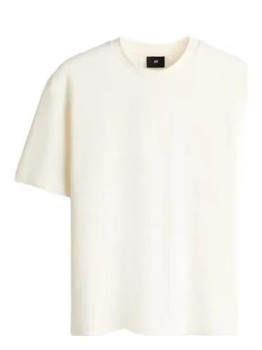 H&m Loose Fit Interlock T-shirt - Cream