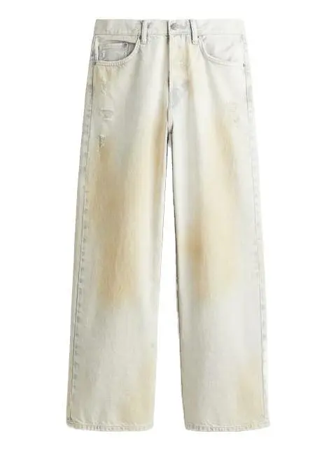 H&m Loose Fit Jeans With Dropped Crotch - Light Denim Blue