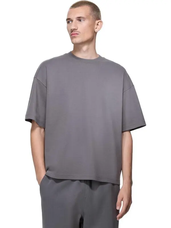 H&m Oversized Fit Interlock T-shirt - Gray