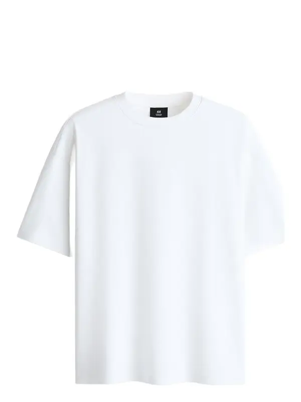 H&m Oversized Fit Interlock T-shirt - White