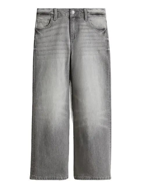 H&m Baggy Fit Bootcut Leg Jeans - Washed Light Gray