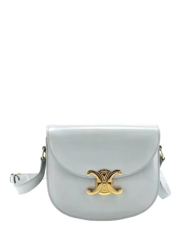 Celine Triomphe Besace Cléa Shoulder Bag - Blue