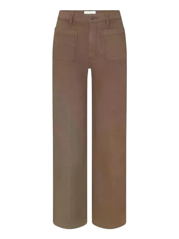 FRAME Refined Patch Pocket Jeans - Brown