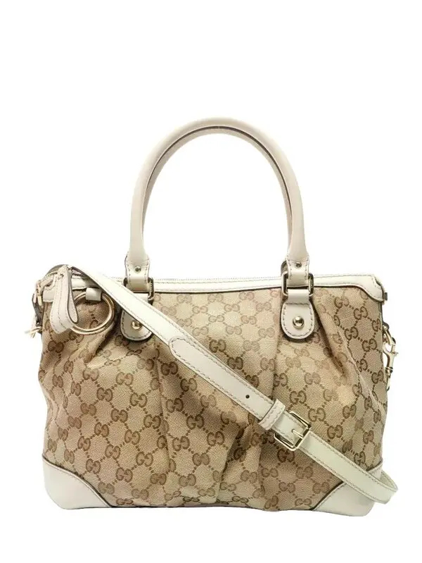 Gucci Gg Canvas Handbag - Neutrals
