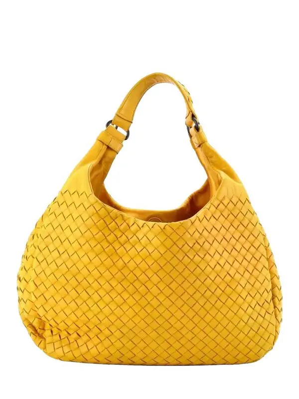 Bottega Veneta Campana Intrecciato Nappa Small Hobo Bag - Yellow