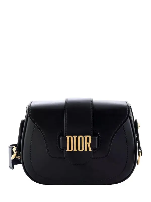 Dior D-fence Saddle Bag Small Shoulder Bag - Black