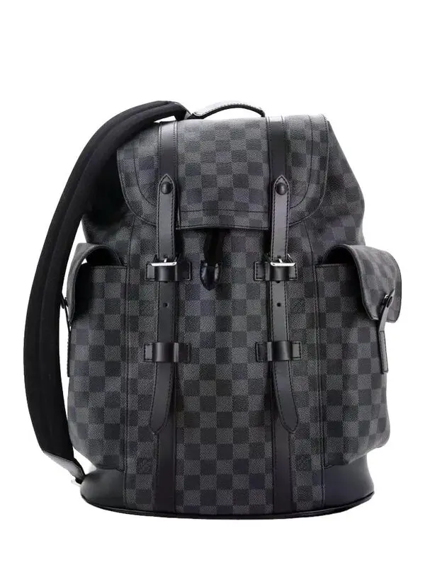 LOUIS VUITTON Christopher Damier Graphite Pm Backpack - Black