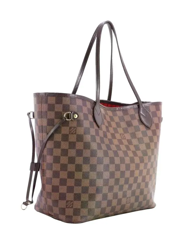 LOUIS VUITTON Damier Neverfull Mm Tote Bag - Brown