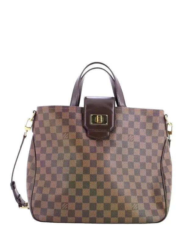 LOUIS VUITTON Damier Cabas Rosebery Tote Bag - Brown