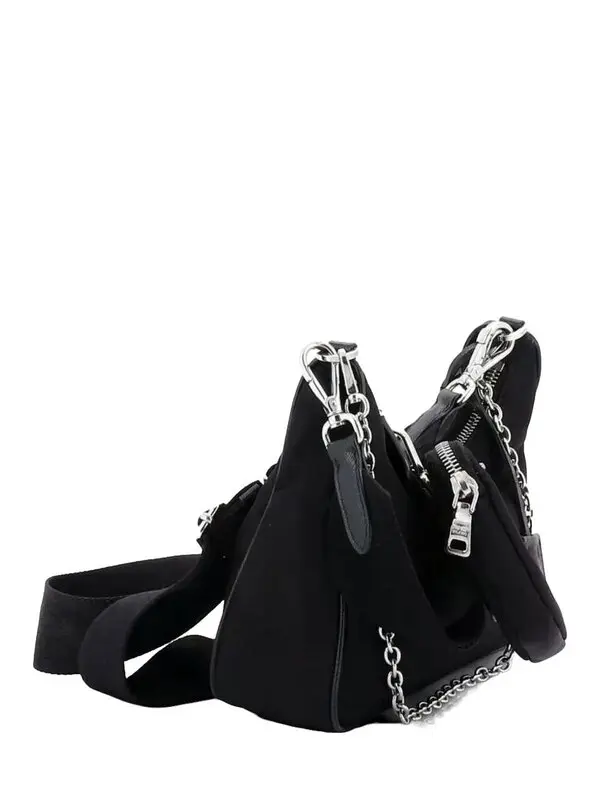Prada Re-edition 2005 Tessuto Shoulder Bag - Black