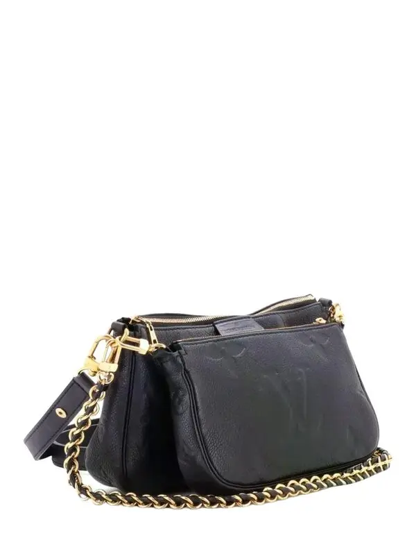 LOUIS VUITTON Monogram Empreinte Giant Multi Pochette Accessoires Crossbody Bag - Black