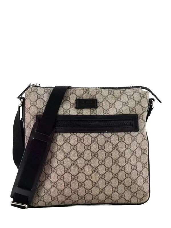 Gucci Gg Coated Canvas Medium Messenger Bag - Brown