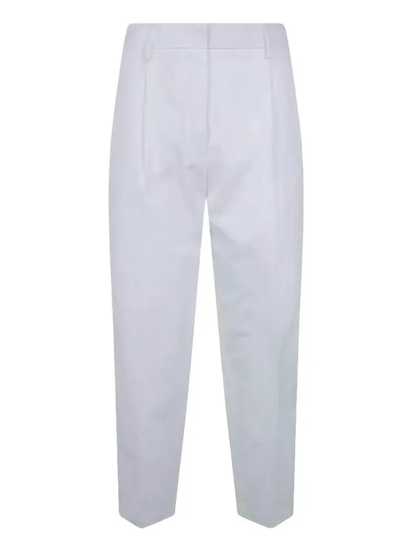 DRHOPE Pleated Trousers - White