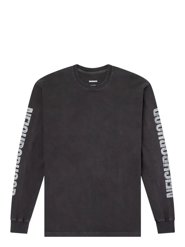 NEIGHBORHOOD Logo-print Cotton-jersey T-shirt - Black
