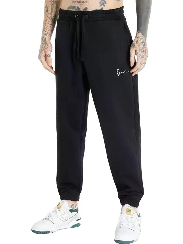 KARL KANI Logo-embroidered Track Pants - Black