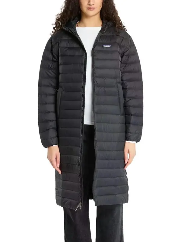 Patagonia Quilted Hooded Parka Coat - Black