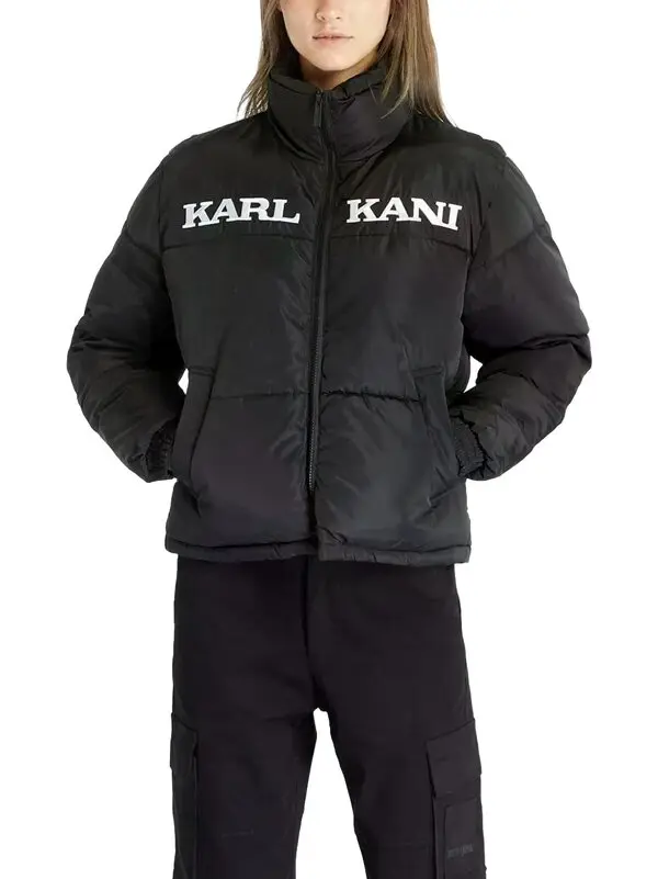 KARL KANI Logo-print Padded Jacket - Black