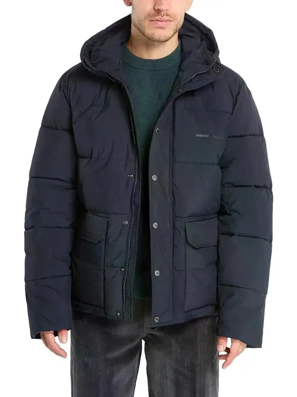 SAMSOE SAMSOE Padded Hooded Jacket - Blue