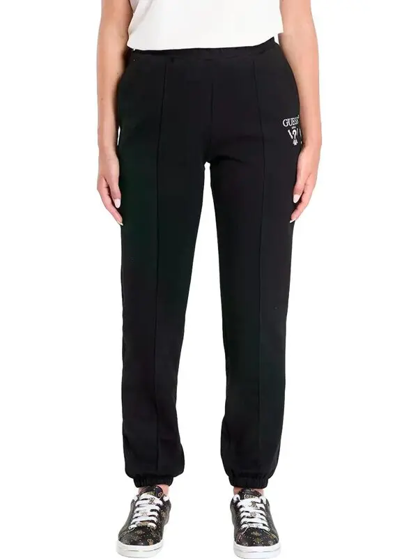 Guess Roberta Logo Print Track Pants - Black