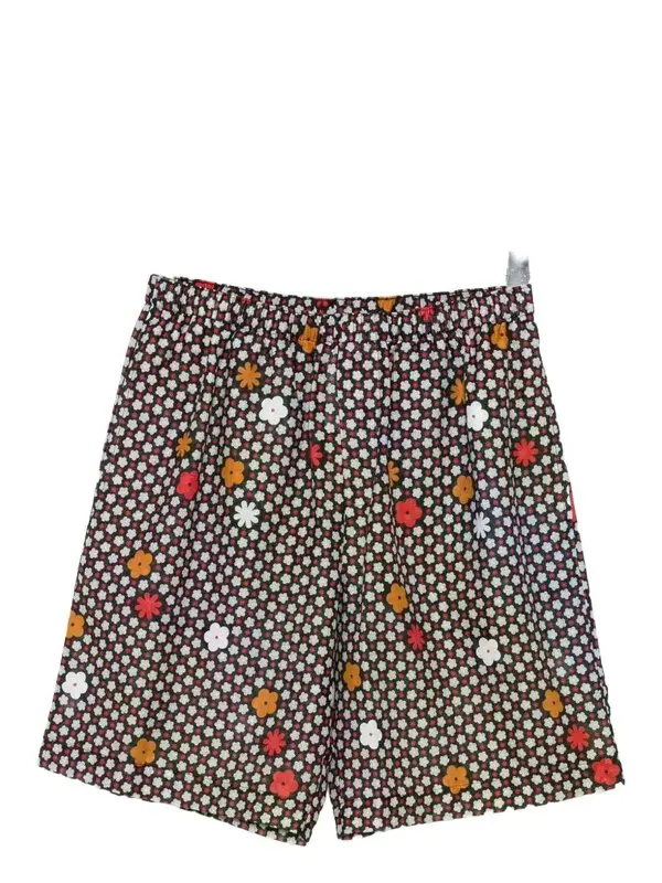 MAISON MARGIELA Floral Print Shorts - Black