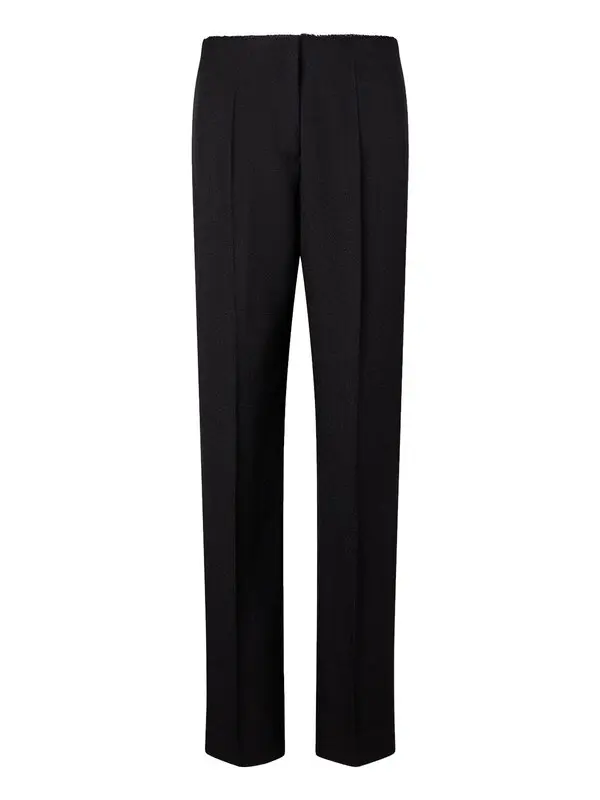 Tove Oran Crepe Straight-leg Tailored Pants - Black