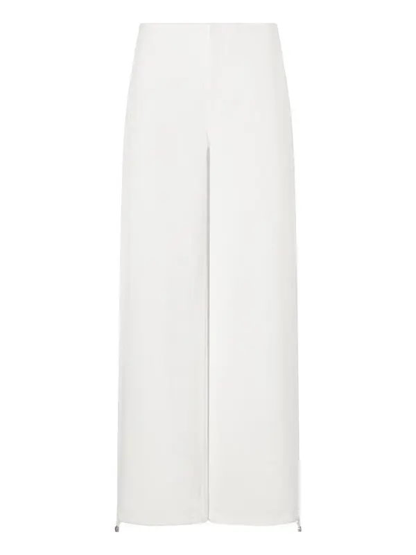 Still Here Sport Low-rise Wide-leg Jeans - White