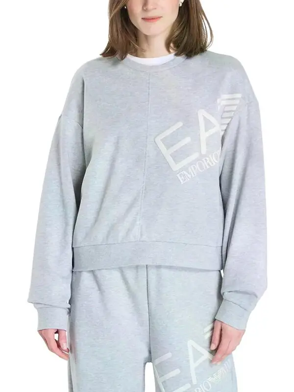 EA7 Logo Print Sweatshirt - Grey