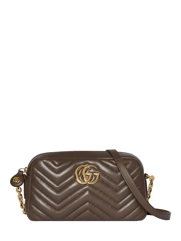 Gucci Gg Marmont Small Camera Bag - Brown
