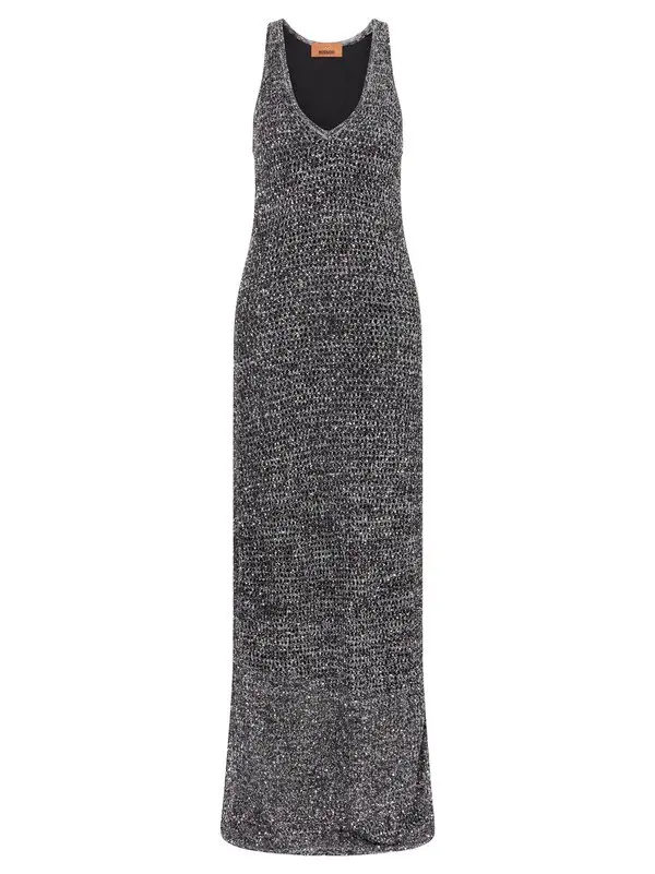 Missoni Embellished Mesh Maxi Dress - Black