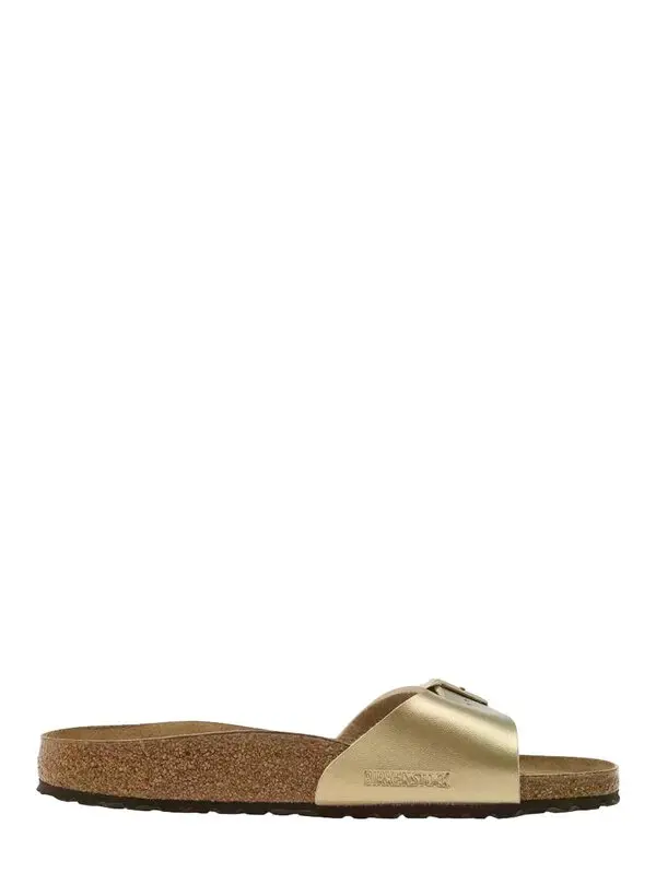 BIRKENSTOCK Madrid Flat Sandals With -tone Buckle - Gold