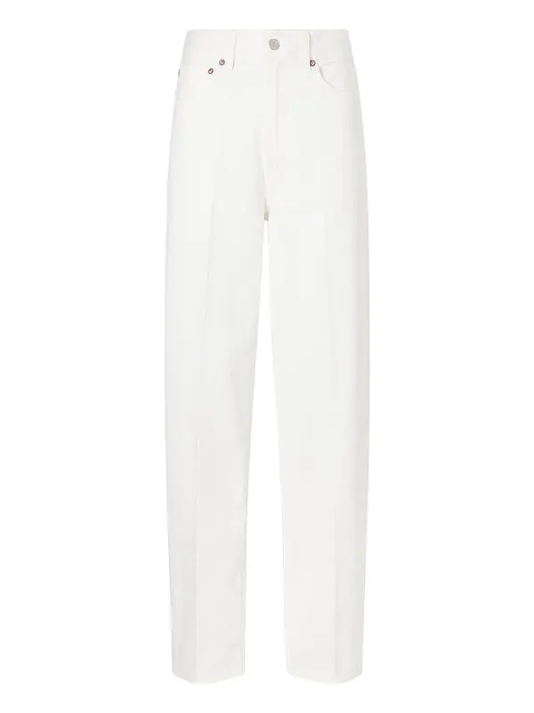 AGOLDE 80s High-waist Straight-leg Jeans - White
