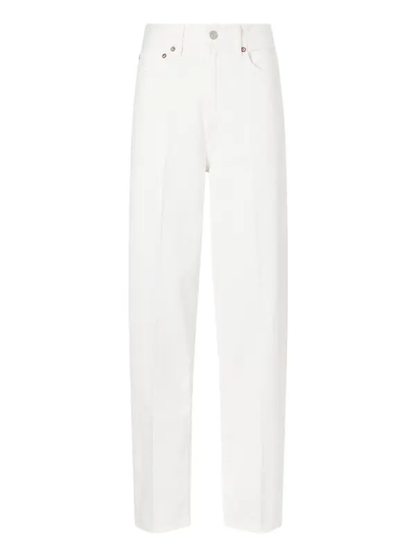 AGOLDE 80s High-waist Straight-leg Jeans - White