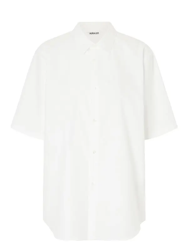 Auralee Cotton Poplin Shirt - White