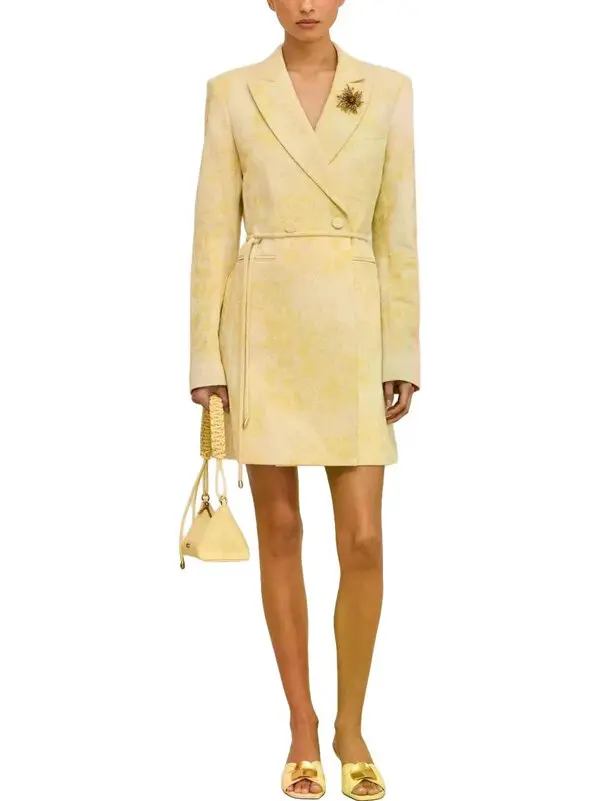 Cult Gaia Benney Belted Blazer - Yellow