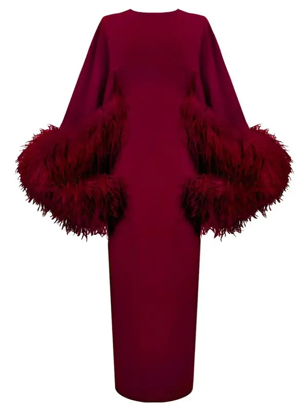 SANCTUMUM Deva Dress In Pauillac - Red