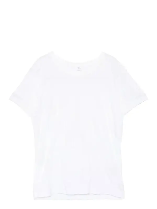 Y’s Textured-finish T-shirt - White