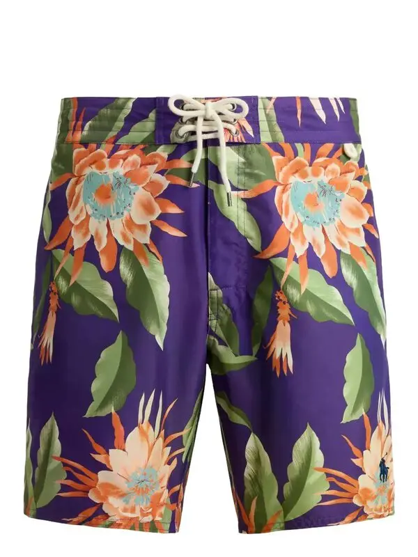 Polo Ralph Lauren Floral Print Swim Shorts - Purple