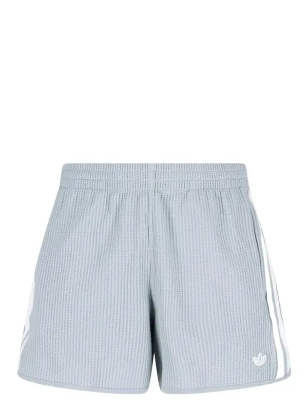 Adidas Waffle Knit Sprinter Shorts - Gray