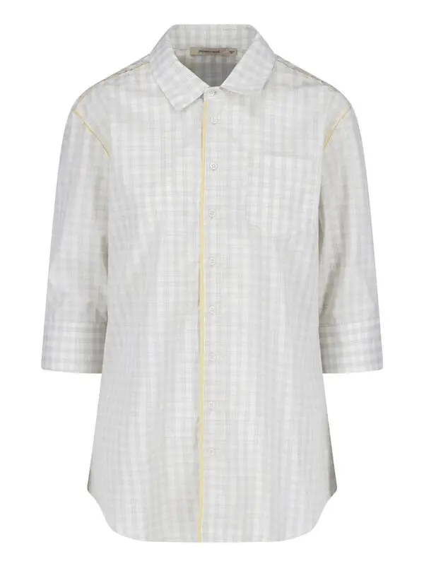 Paloma Wool Checkered Cotton Shirt - Gray