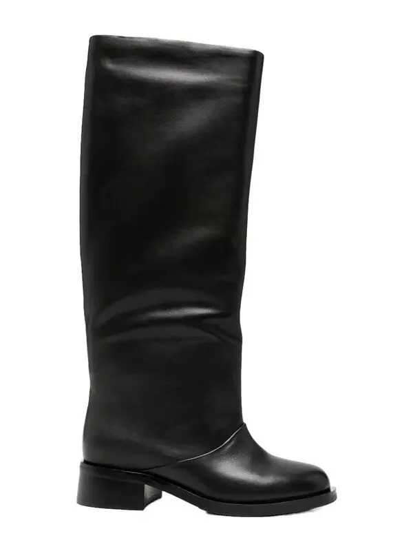 ADRIANNA FERETTI Round-toe Knee-high Boots - Black