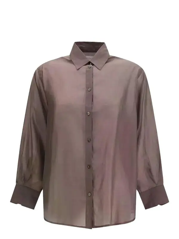 CRUNA Yvonne Long-sleeve Shirt - Brown